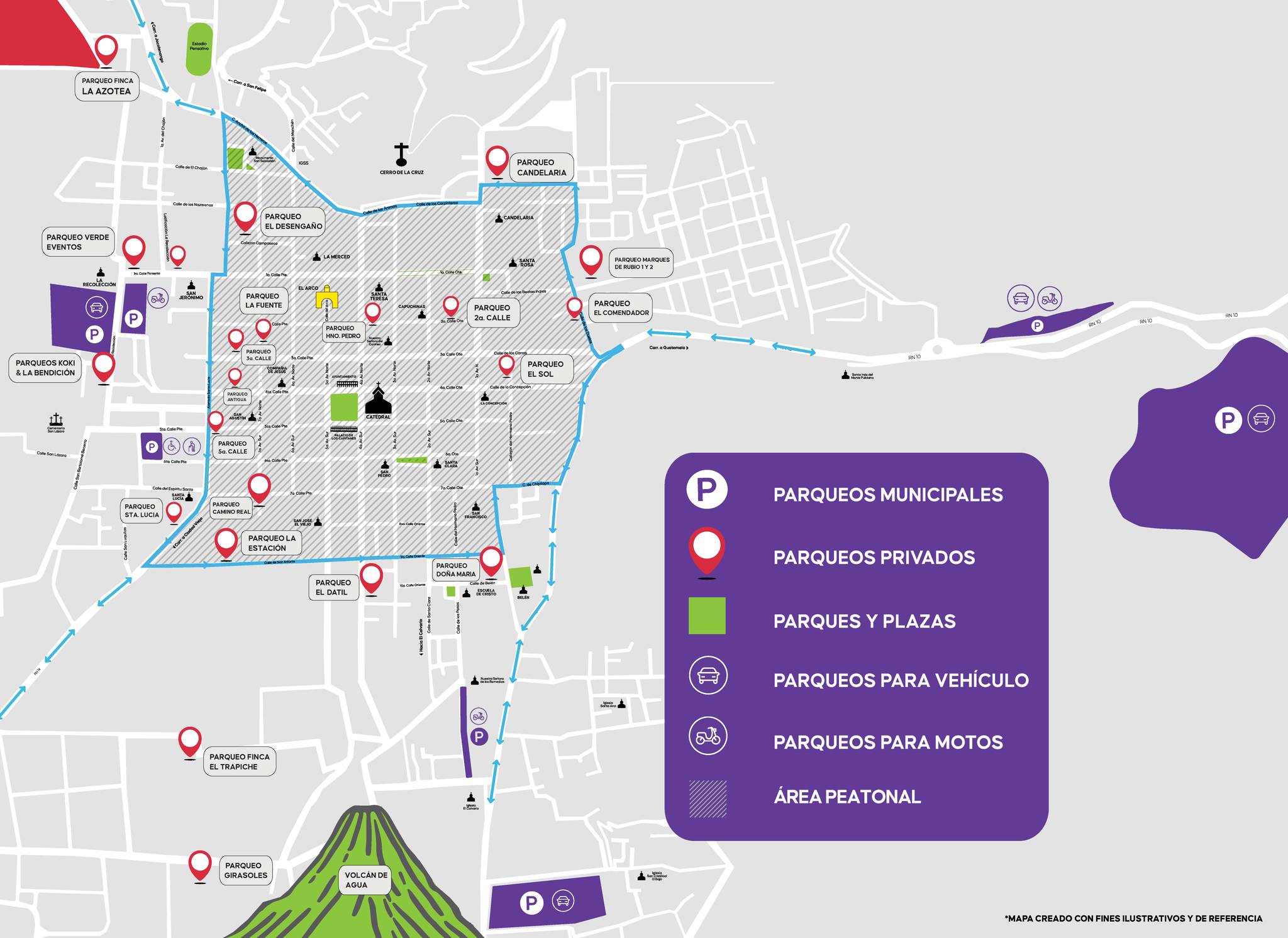 Estas son las tarifas de los parqueos en Antigua Guatemala durante la ...