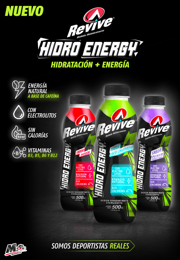 Presentan Revive Hidro Energy, la nueva bebida para los deportistas ...