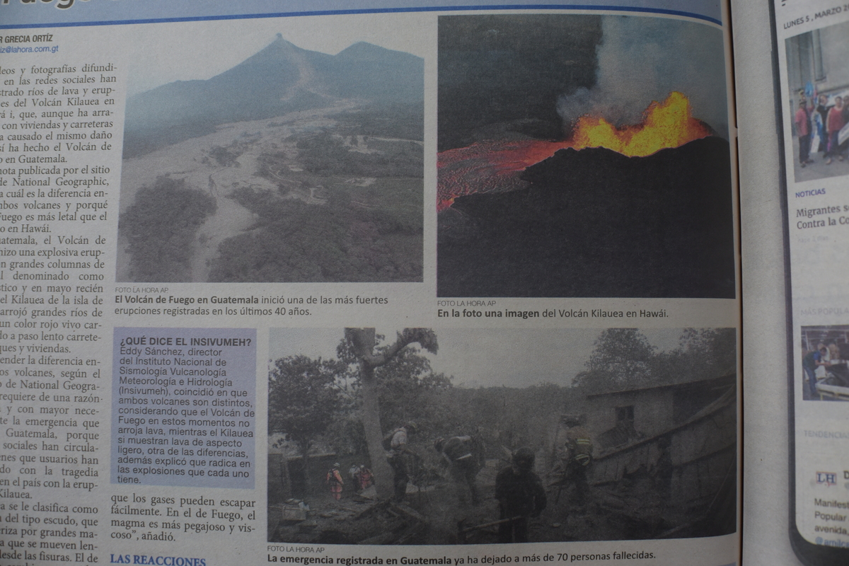 En imágenes: Así fue la tragedia del volcán de Fuego de 2018 ...